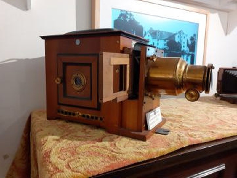 Slide projector Perken Son & Co Ltd London. Lens Optimus. Wooden body ...