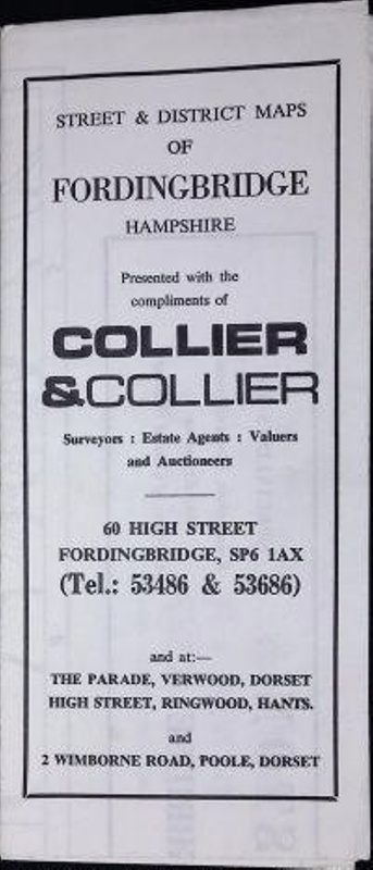 Street & District Maps of Fordingbridge Hampshire; Collier & Collier ...