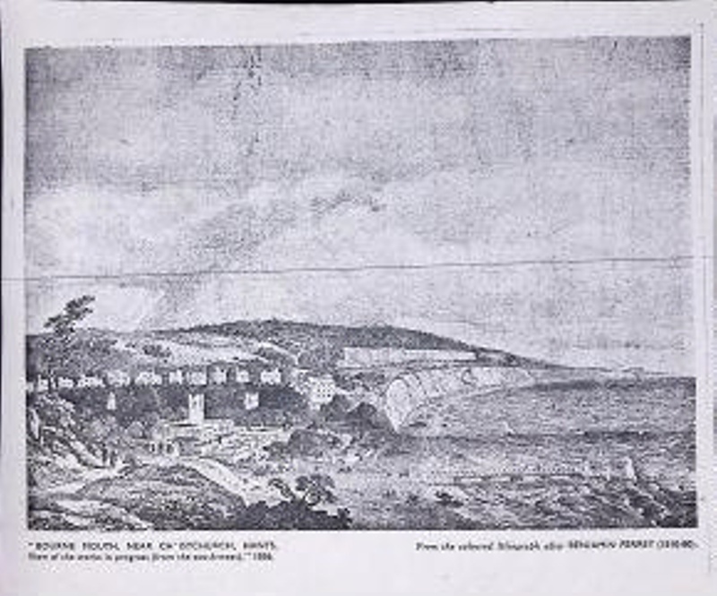 Photocopy 1836 Bournemouth from lithograph after Benjamin Ferrey; H/82/ ...