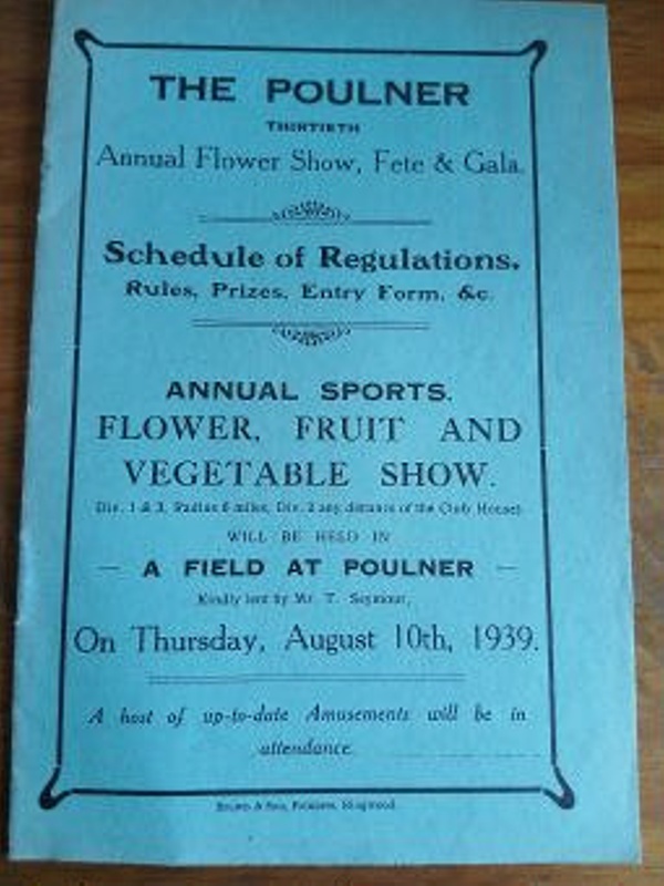 The Poulner thirtieth Annual Flower Show, Fete & Gala Schedule of ...