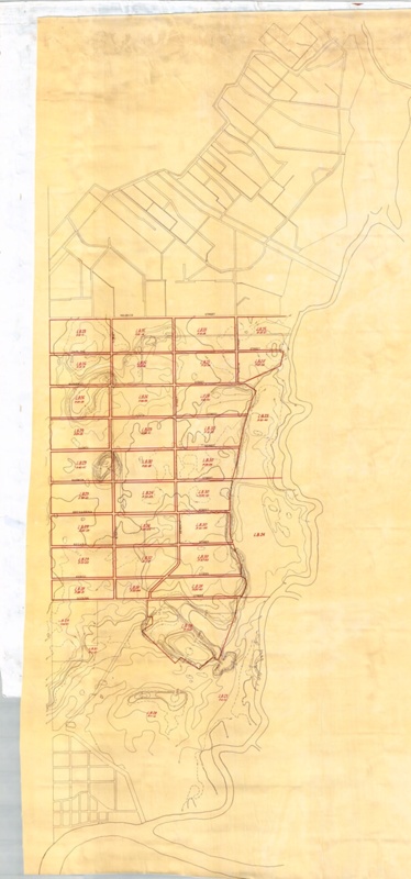 Map of Renmark Irrigation Trust Level Book Index Block E - Contour ...