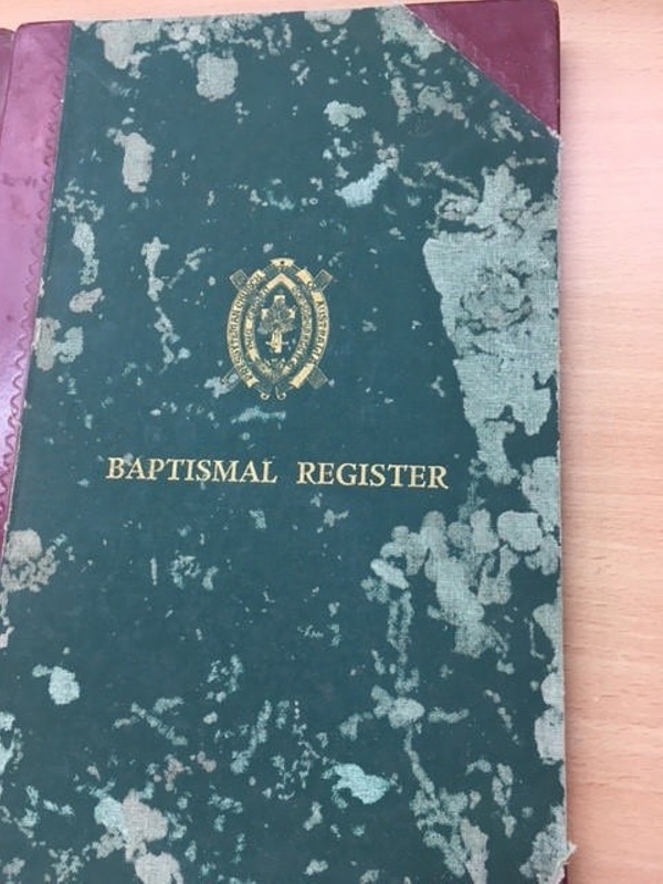 Baptismal Register Tocal Chapel. 1974-2005; 2024.76 | eHive