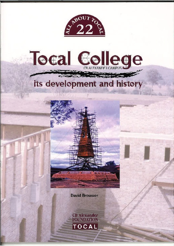 Tocal College: Its development and history ; Tocal Agricultural College ...