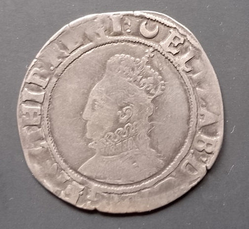 English shilling coin of Elizabeth I; 1587-1590; MASMGCT/A808 | eHive