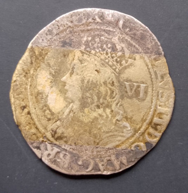 English sixpence coin of Charles II; 1660-1662; MASMGCT/A037 | eHive