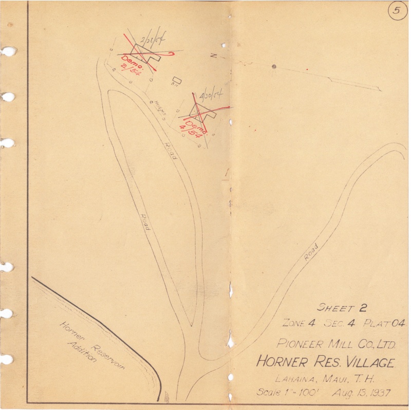 Record, Map; Pioneer Mill Co.; 8/13/1937; 2020.010.0892 | eHive