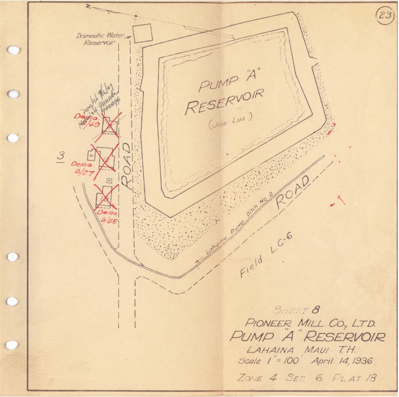 Record, Map; Pioneer Mill Co.; 4/14/1936; 2020.010.0911 | eHive