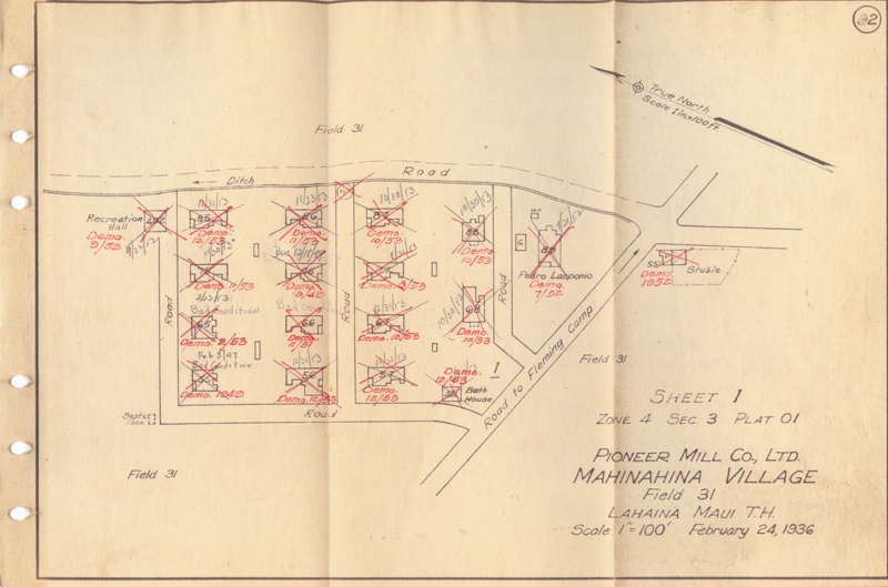 Record, Map; Pioneer Mill Co.; 2/24/1936; 2020.010.0889 | eHive