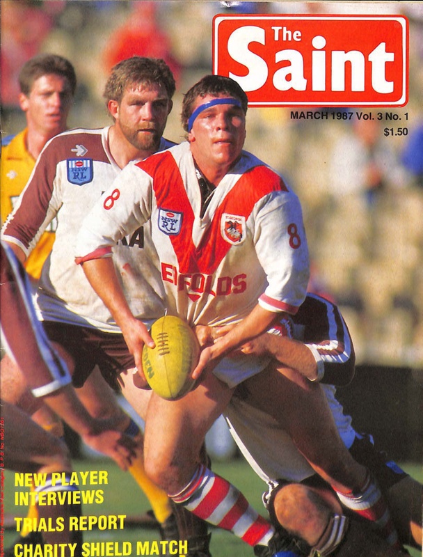 The Saint Magazine - March; St George Illawarra Dragons; 1987; TS_24 ...