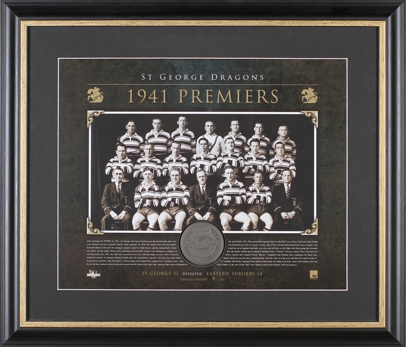 Poster - St George Dragons (1941 Premiers); 1941; 20-0655 | eHive