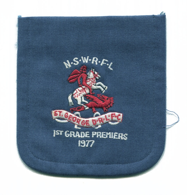 Pocket Patch - St George D.R.L.F.C . 1st Grade Premiers 1977 - Mark ...