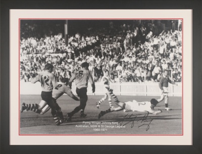 Photograph - Flying Winger Johnny King, Australian, NSW and St George ...
