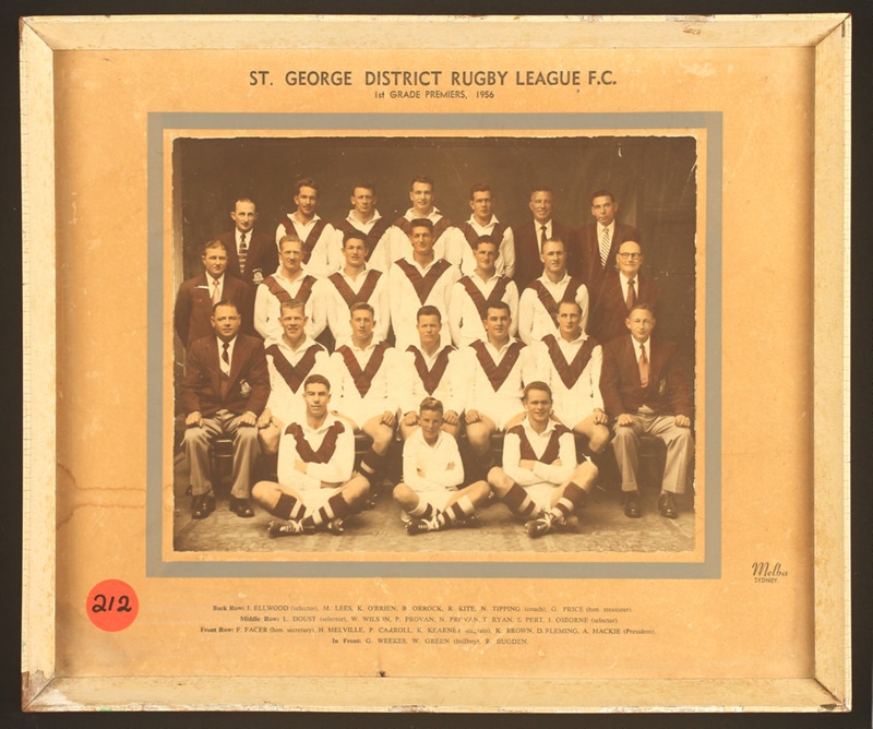 Photograph - St George District Rugby League Football Club, First Grade ...