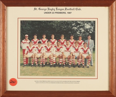 Photograph - St George Rugby League Football Club, Under 23 Premiers ...