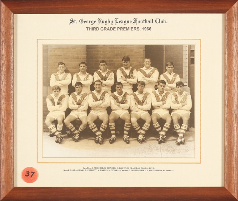 Photograph - St George Rugby League Football Club, Third Grade Premiers ...