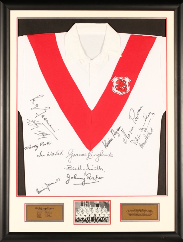 Jersey - St George Dragons, First Grade Premiers, 1965; 1965; 20-0105 ...