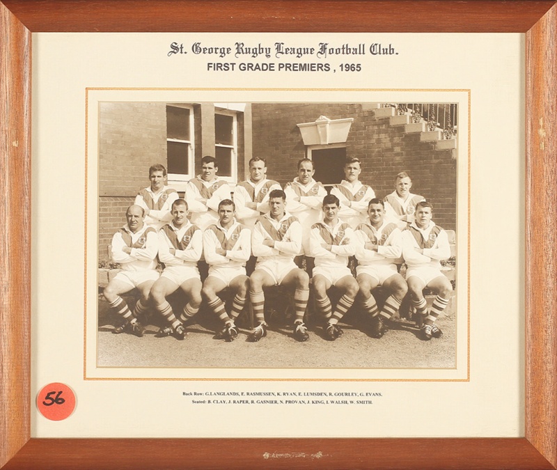 Photograph - St George Rugby League Football Club, First Grade Premiers ...