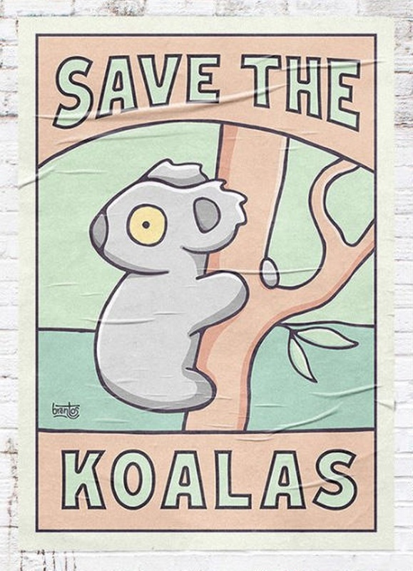 Save The Koalas Poster; Brentos; 2020 | eHive