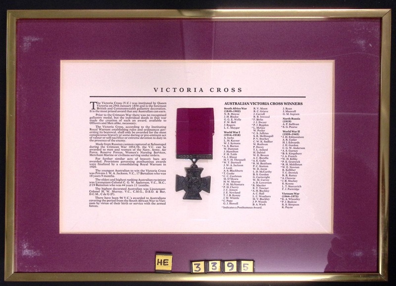 Victoria Cross - Framed; 3395 | eHive