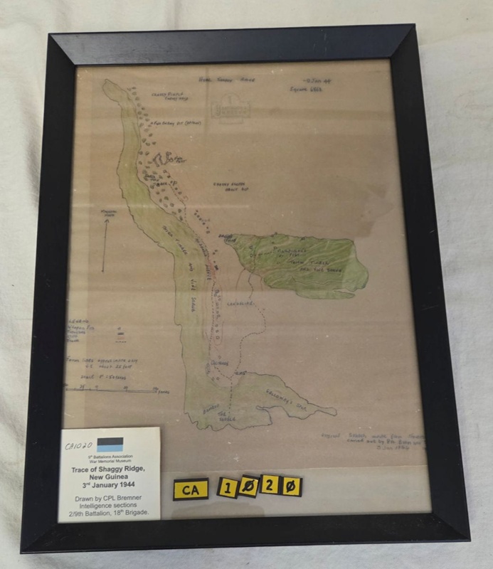 Trace map of Shaggy Ridge; Corporal Bremner; 1944; 1020 | eHive