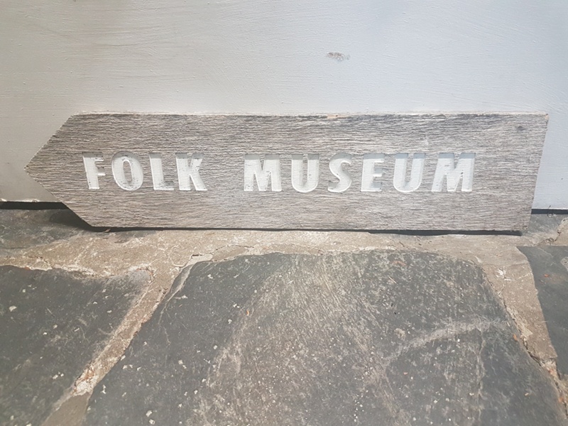 Wooden 'Folk Museum' Sign; 1967-2000; T1354 | eHive