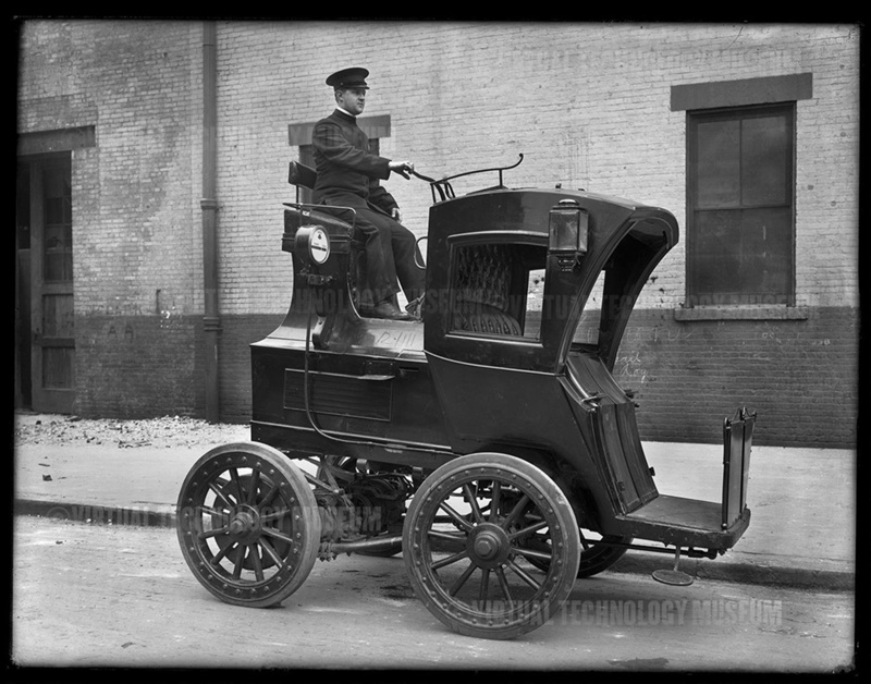 New York City Electric Taxi circa 1897; Unknown Photographer; circa ...