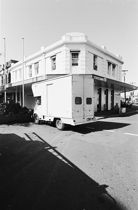 The State Bank, corner of Nicholson and Irving Street at the start of ...