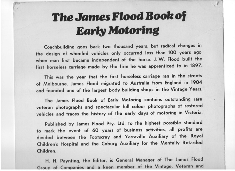 The James Flood Book of Early Motoring; VFHS1818 | eHive