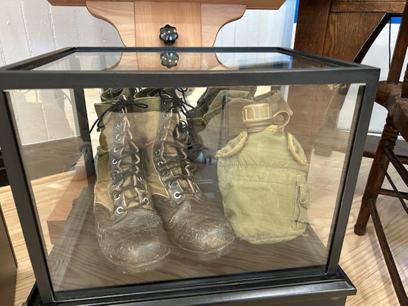 Military Boots and Canteen - James Viox | eHive