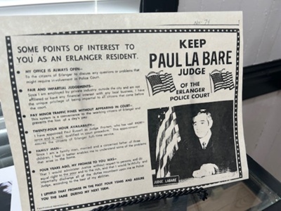 Judge Paul LaBare Campaign Flyer, Erlanger Police Court | eHive