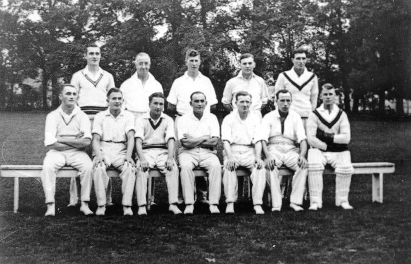A photograph showing Witney Mills cricket team circa 1950s; WIT:1251 ...