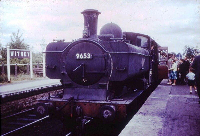 A detailed 35 mm colour slide view showing locomotive '57XX' class 0-6 ...