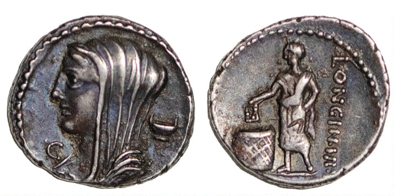 Roman Republican Coin, Silver Denarius; 63 BCE; Italy, Rome; 117 | eHive