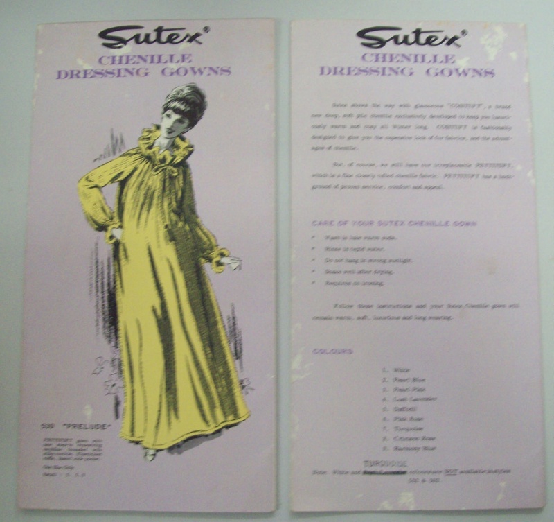 Sutex Chenille Dressing Gown Brochures; 1960s; 2021.33V | eHive