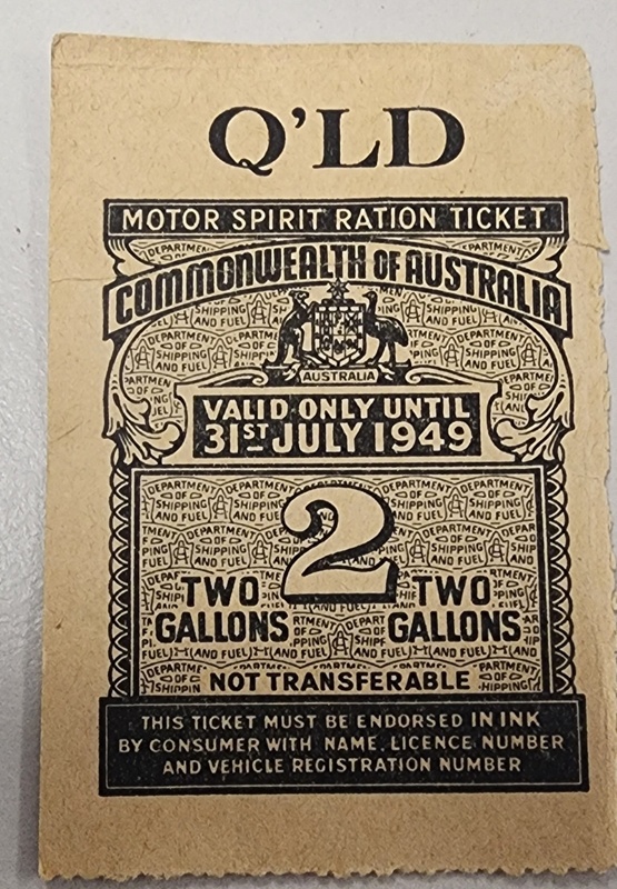 Motor Spirit Ration Ticket; 2029 | eHive