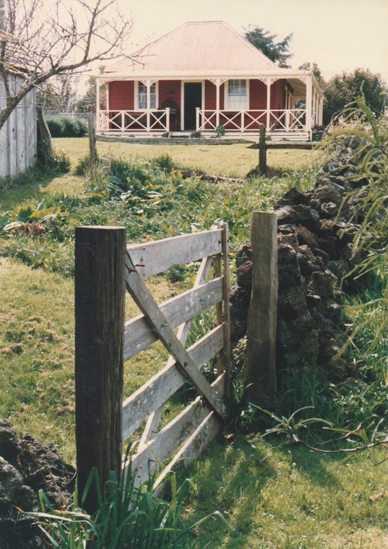 Looking across the green towards Colonel de Quincey's Cottage at Howick ...