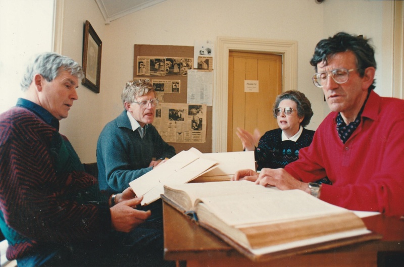 Ian Rankin, Alan la Roche, Ray and Penny Bonnell preparing for the Ring ...