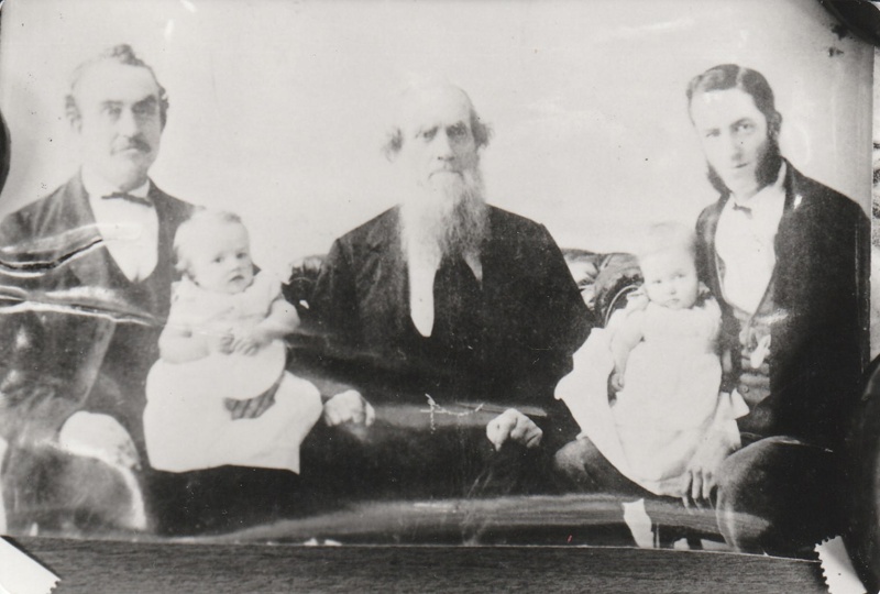 Joseph Syms, a Fencible with one of his three sons, his grandson and ...