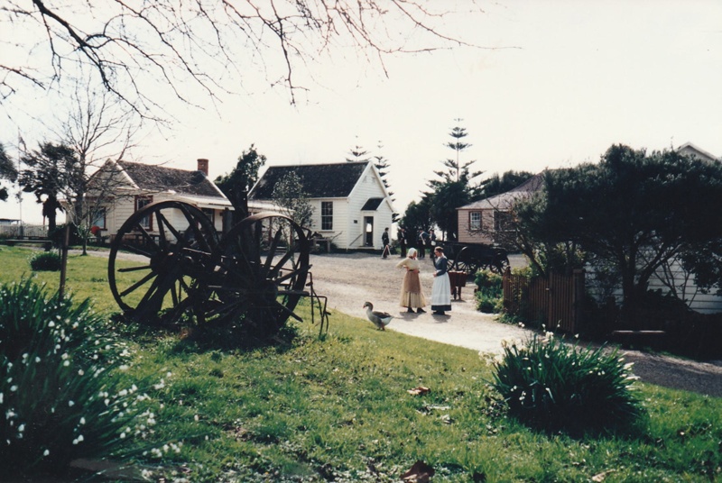 Looking up Church Street towards, Brindle cottage and the Coourthouse ...