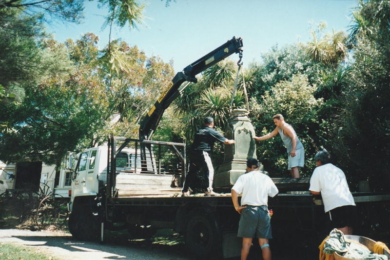 The removal of the monument to Te Wheoro from HHV which was returned to ...