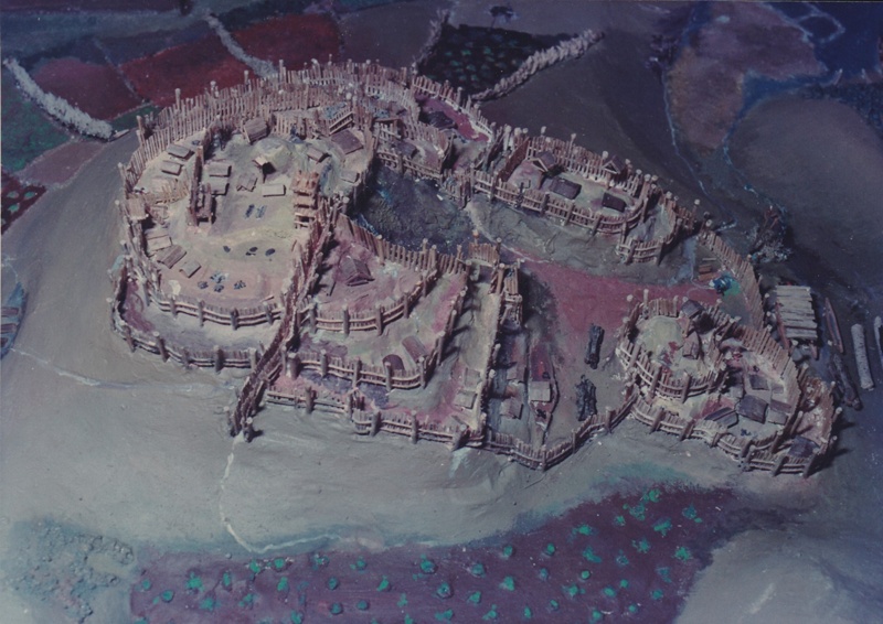 Geoff Fairfield's model of a Maori Pa. ; 2018.333.80 | eHive