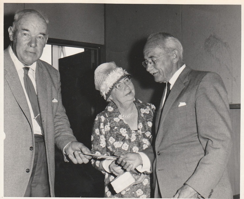 Robert Hattaway with Mrs Lucy Hughes and Dr Patrick Eisdell-Moore ...