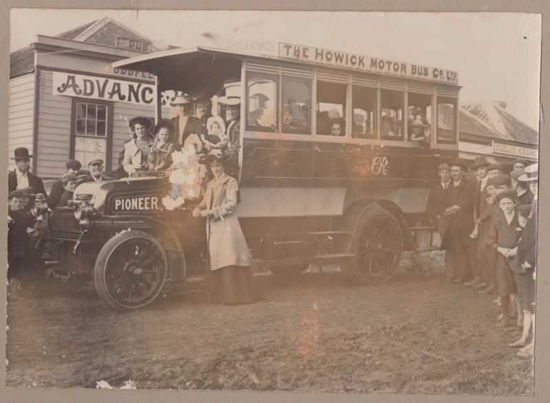 The first Howick Motor bus; 1904; 2017.490.02 | eHive