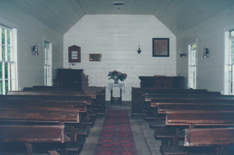The interior of Howick Methodist Church at the Howick Historical ...