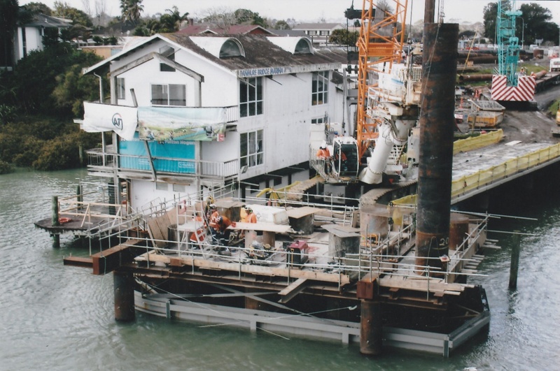 The new Tamaki River bridge which will become a bus lane, under ...