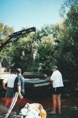 The removal of the monument to Te Wheoro from HHV which was returned to ...
