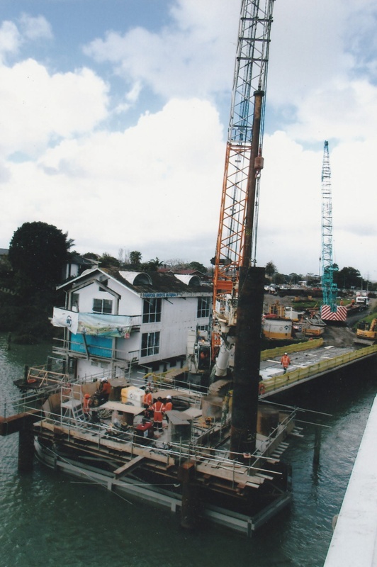 The new Tamaki River bridge which will become a bus lane, under ...