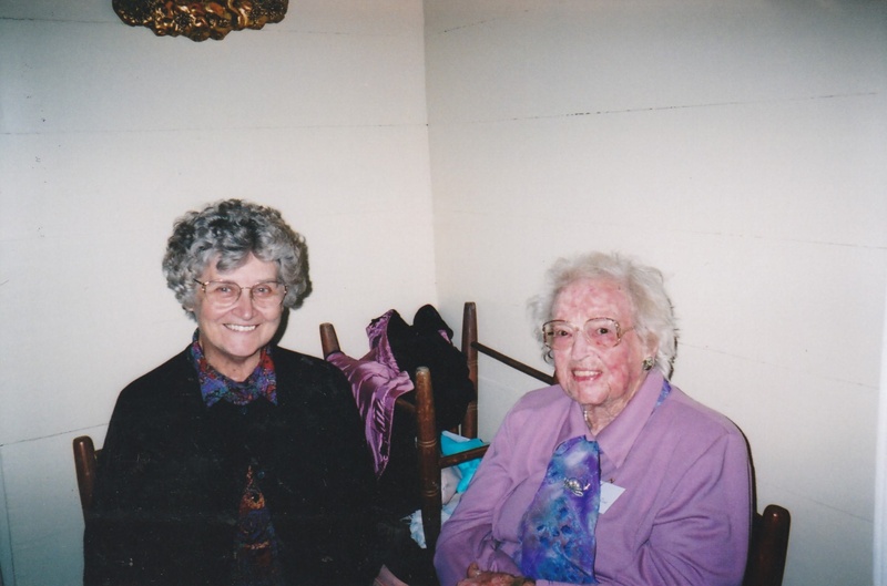 Elsie Ray (right) with an unnamed lady at the 50th anniversary ...