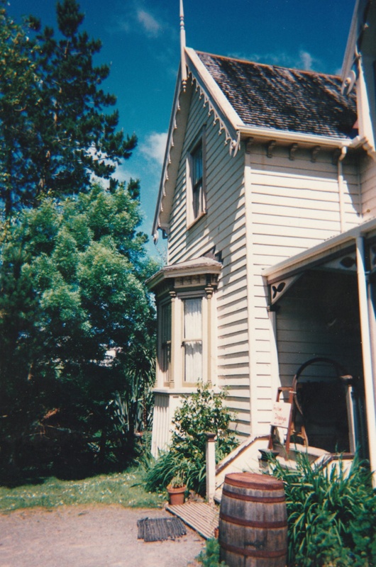 Exterior view of the drawing room and front steps of Puhinui at the ...