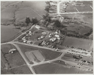 Aerial view of the Howick Historical Village.; Homer, Lloyd New Zealand ...